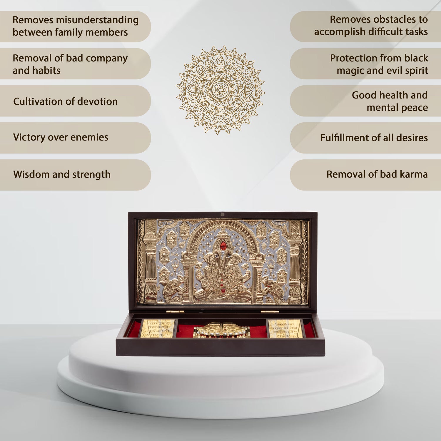 Ganesh Ji Divine Pooja Boxes For Home & Office - Idolkart