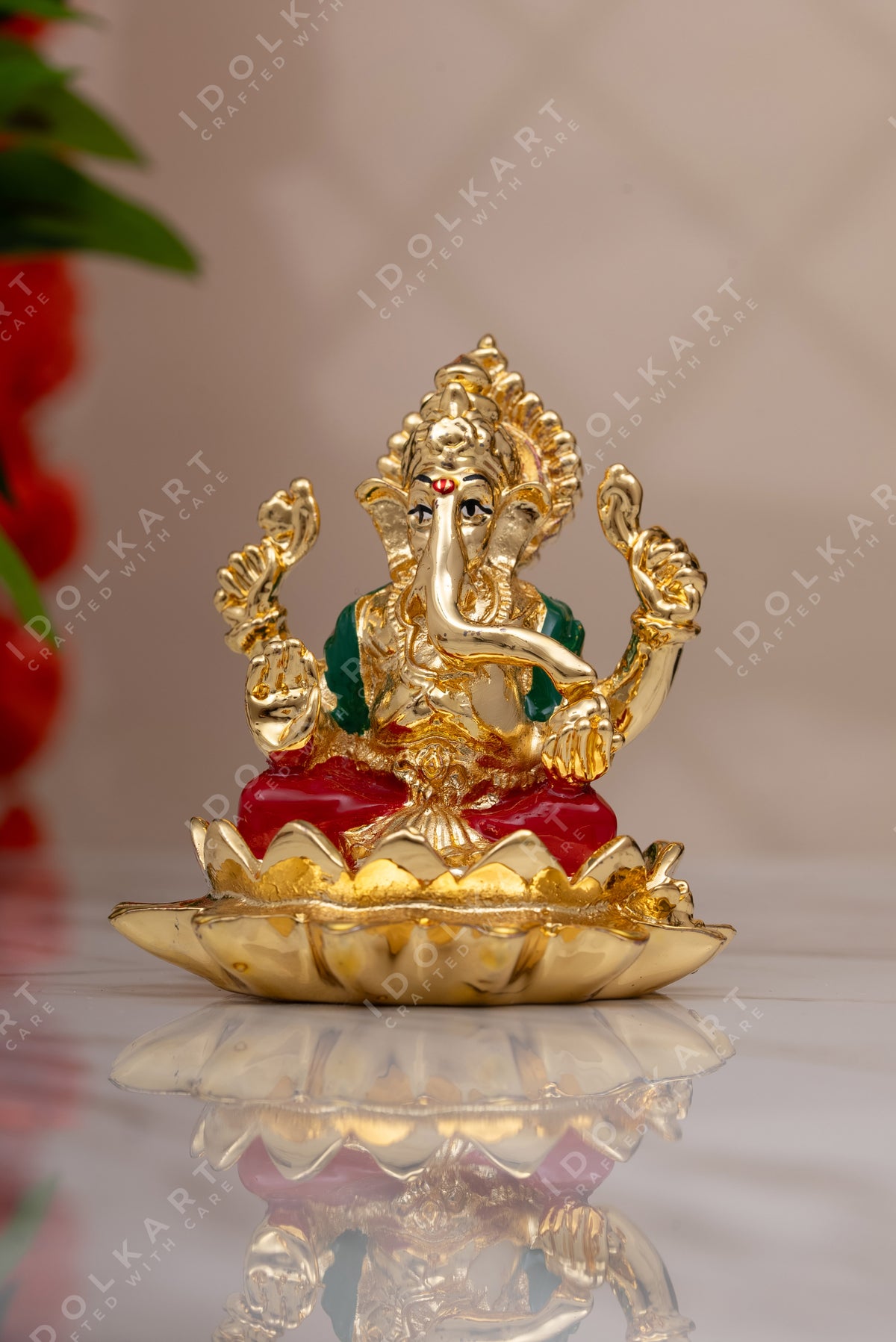 Gold & Silver Coated Ganesh Idol - Buy Ganesh Murti Online