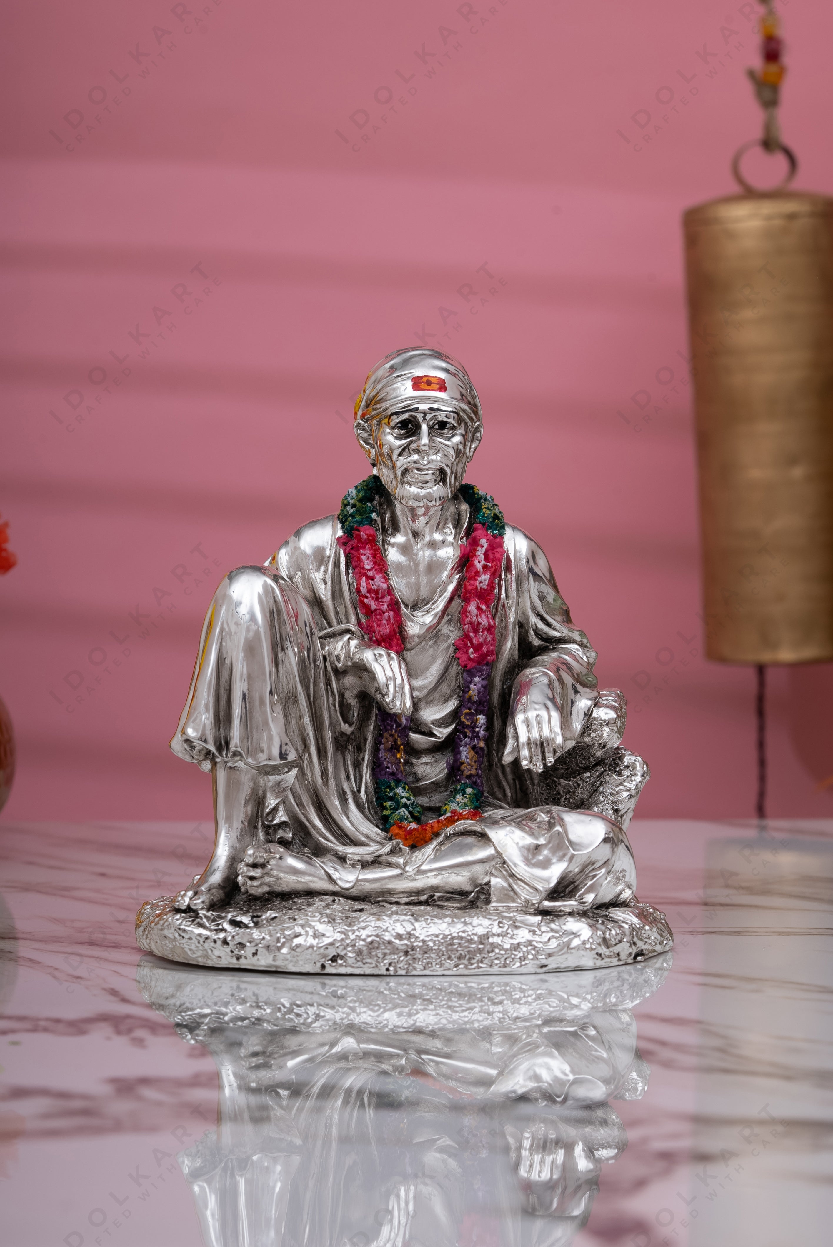 Antique Silver Coated Shirdi Sai Baba