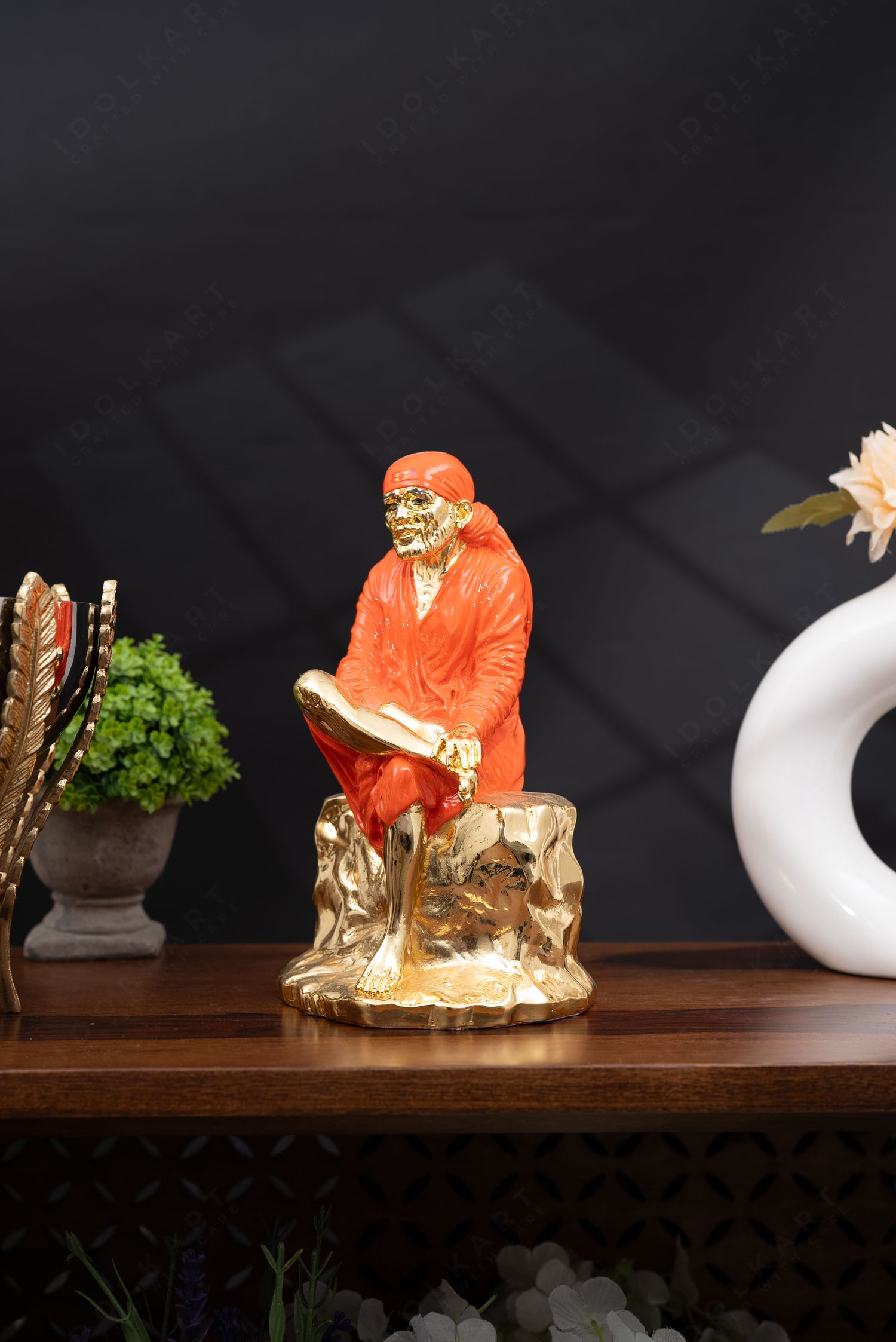 Gold Coated Sai baba Idol