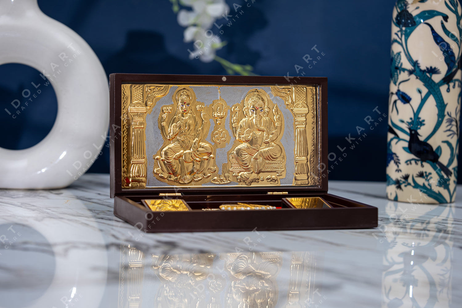 Ganesh Ji-Laxmi Ji Divine Pooja Boxes For Temple & Gifting