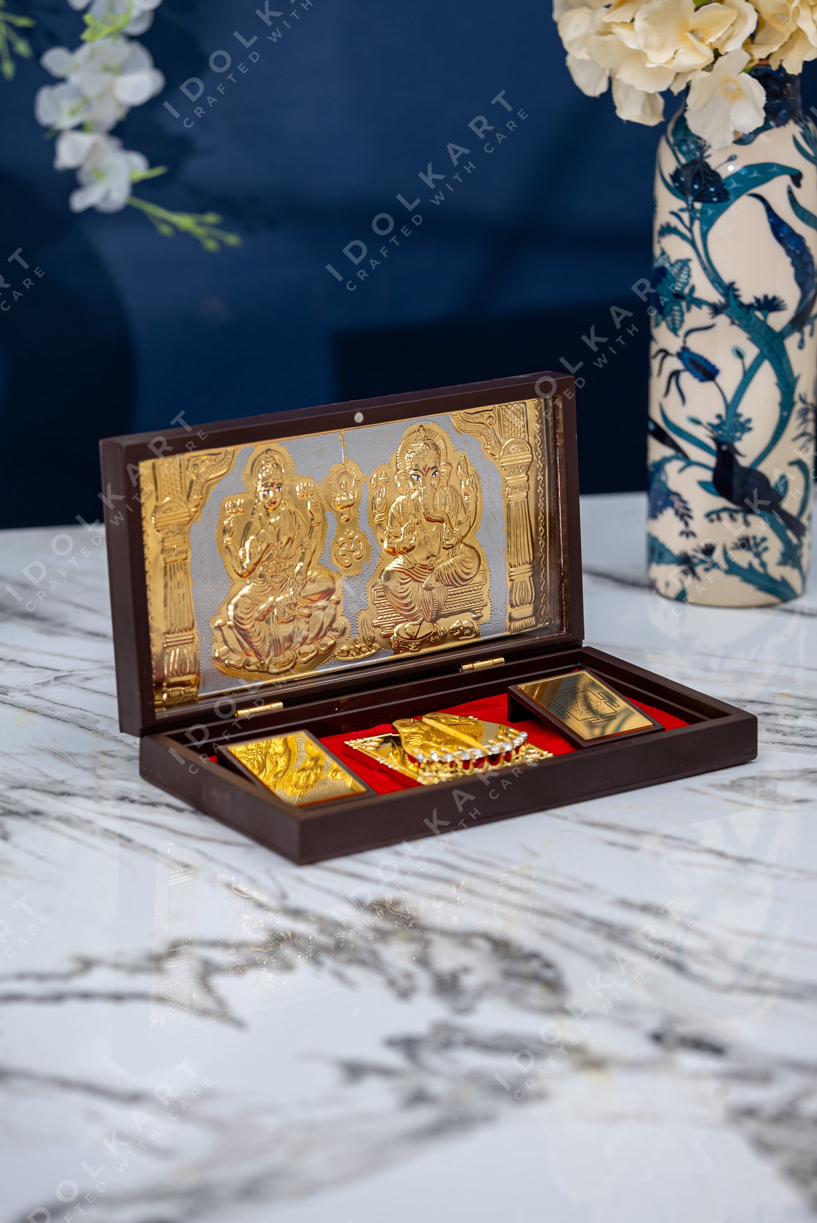 Ganesh Ji-Laxmi Ji Divine Pooja Boxes For Temple & Gifting